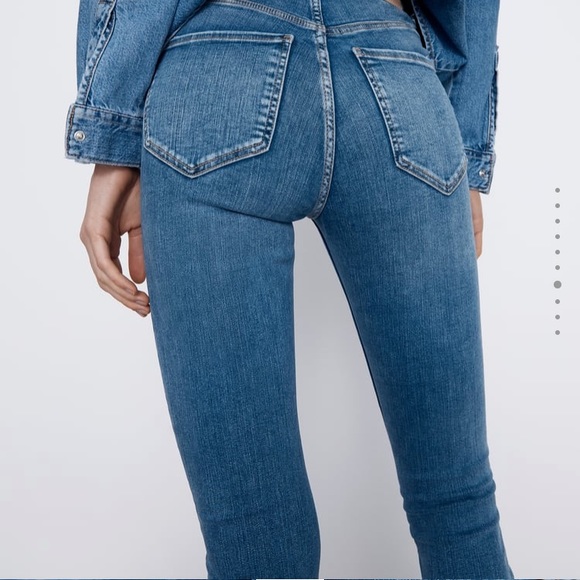 Zara | Jeans | Zara Stretchy Skinny Jeans Medium Light Wash | Poshmark